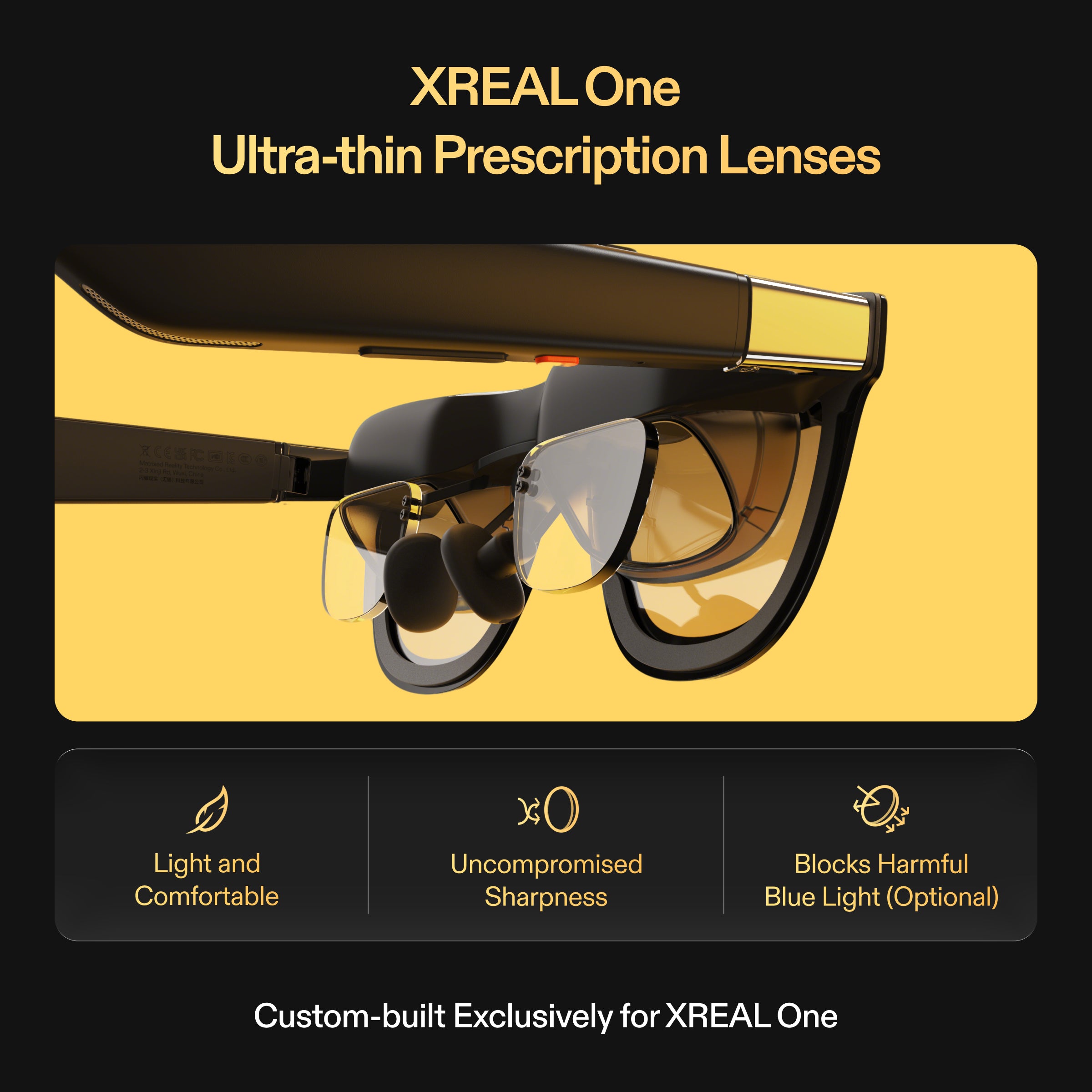XREAL 1S | 500-Inch Screen AR glasses for Gaming, Movies & Mobile Play ...